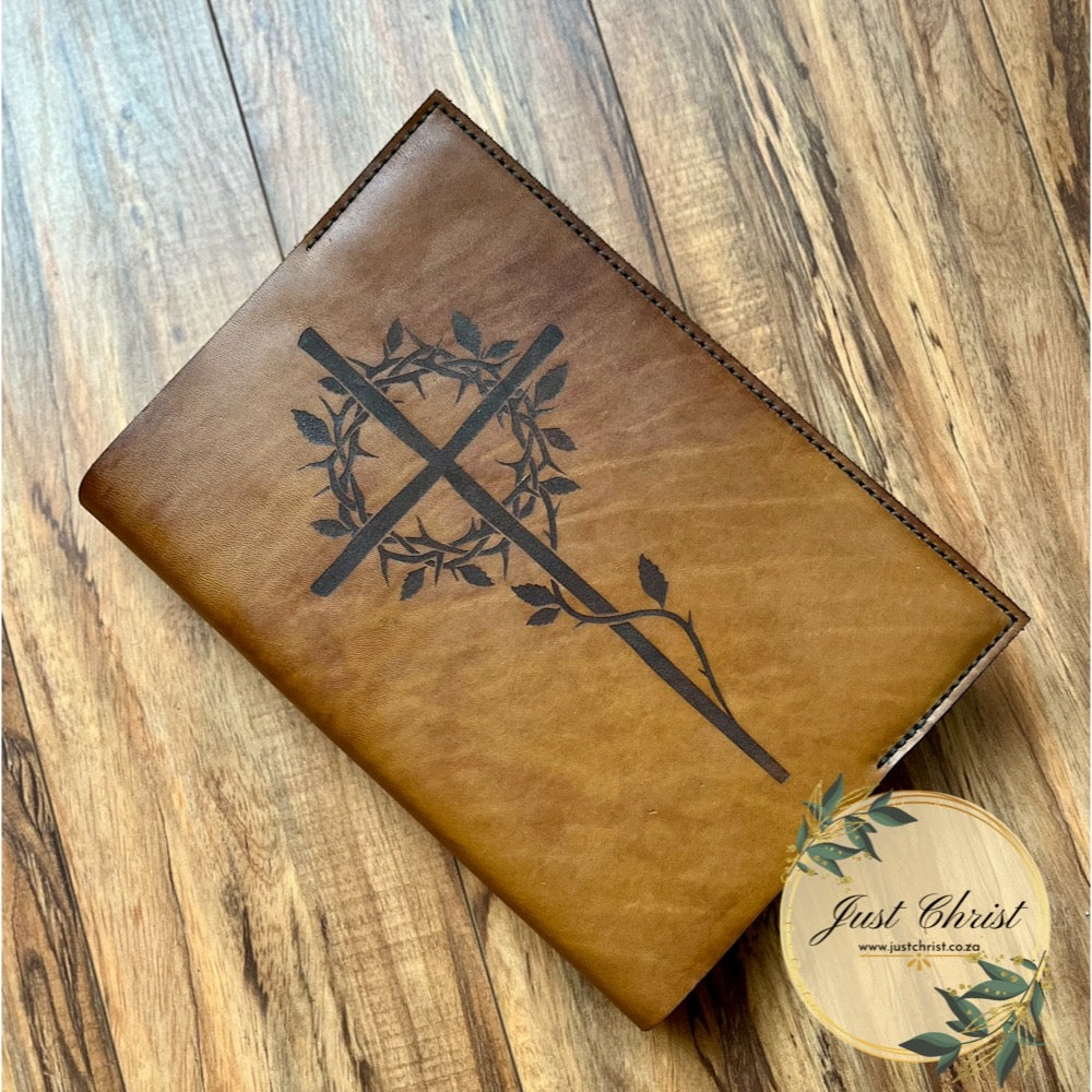 Handmade Personalized Leather Bible Slip-on Cover - Preserve and Eleva ...
