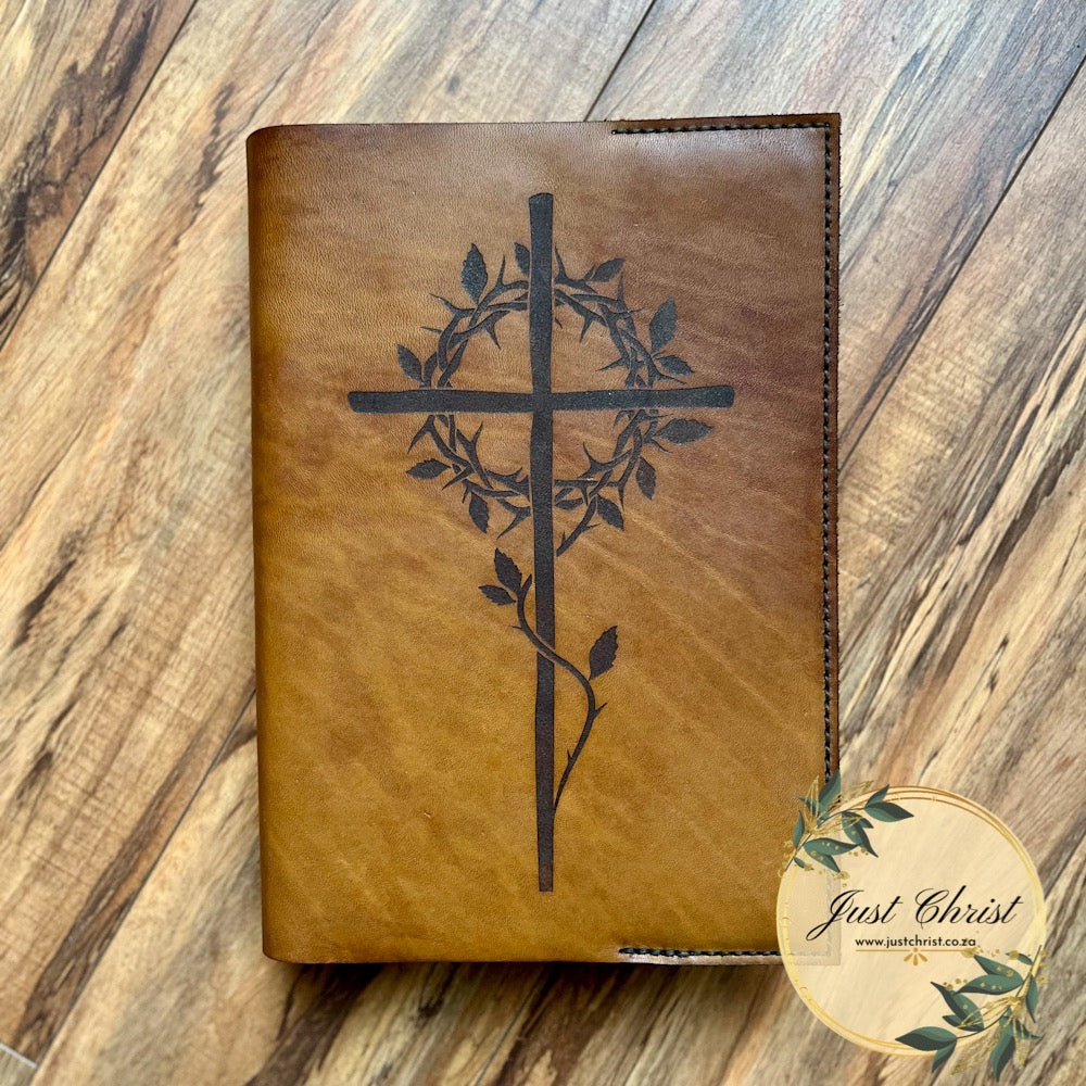 Handmade Personalized Leather Bible Slip-on Cover - Preserve and Eleva ...